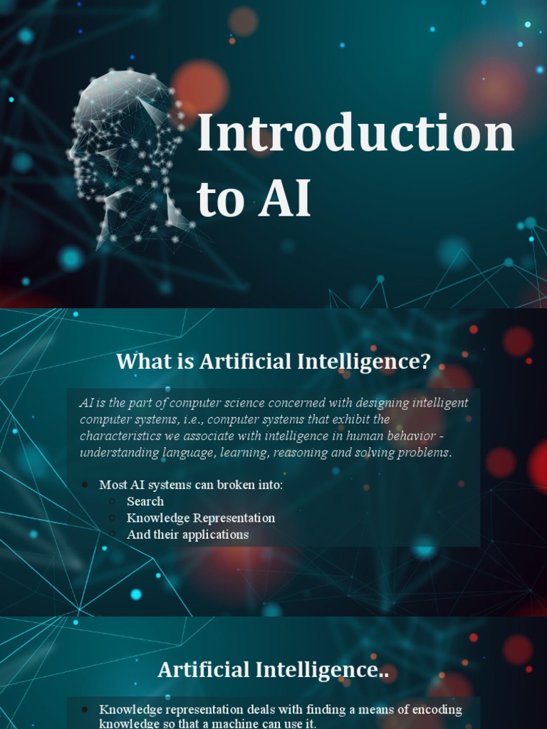 AI Intro | PDF | Artificial Intelligence | Intelligence (AI) & Semantics
