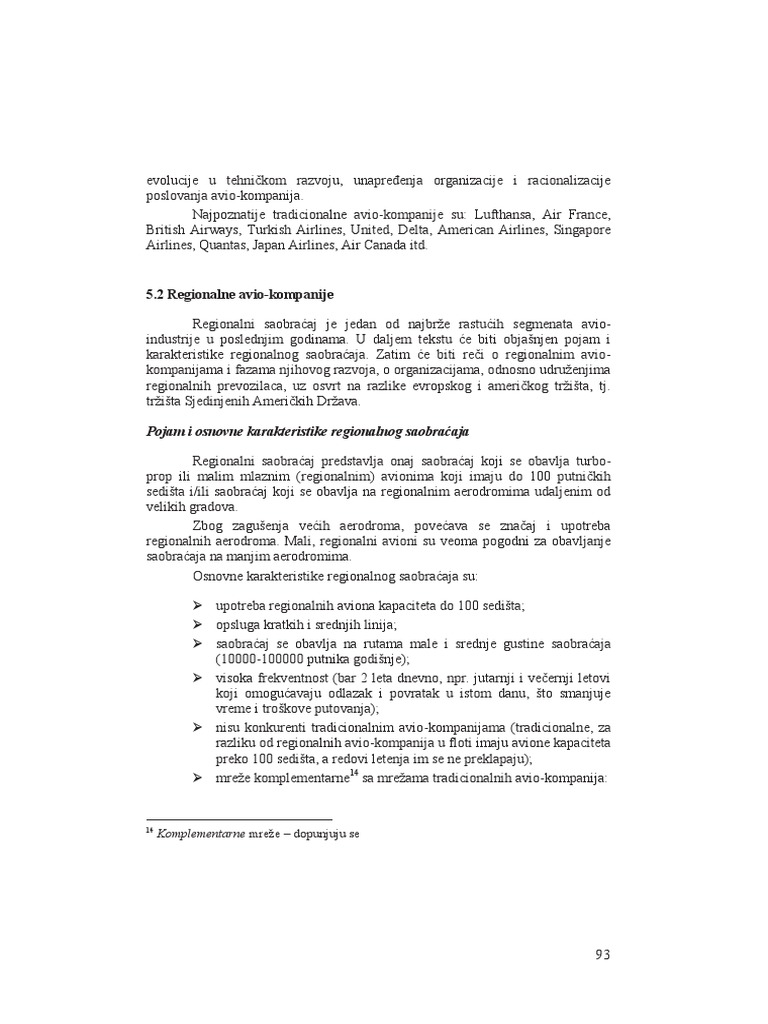 Regionalni Saobracaj | PDF