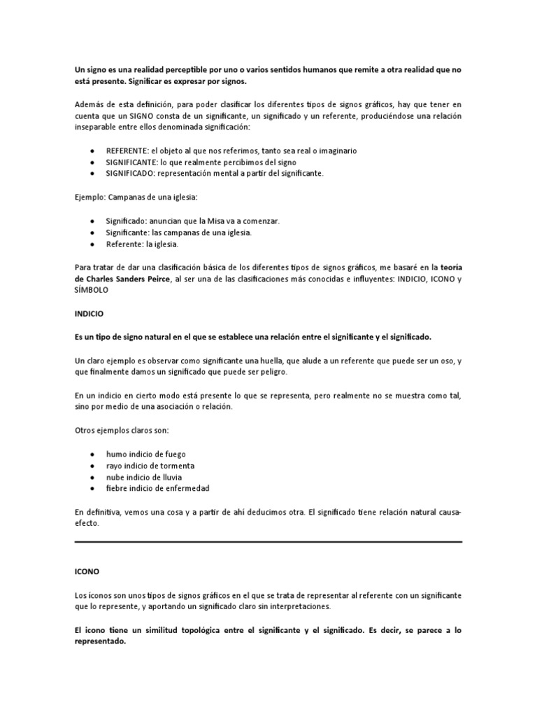 Signo, Simbolo e Icono | PDF | Los símbolos | Cognición