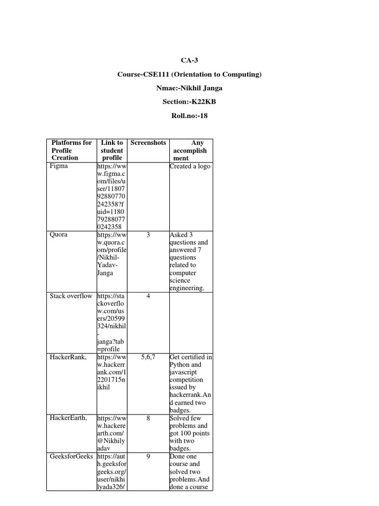 Cse111 Portfolio | PDF | Web Software | Software Engineering
