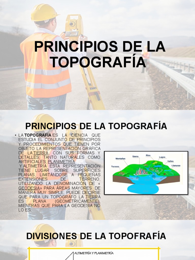 Principios de La Topografía | Descargar gratis PDF | Topografía | Science