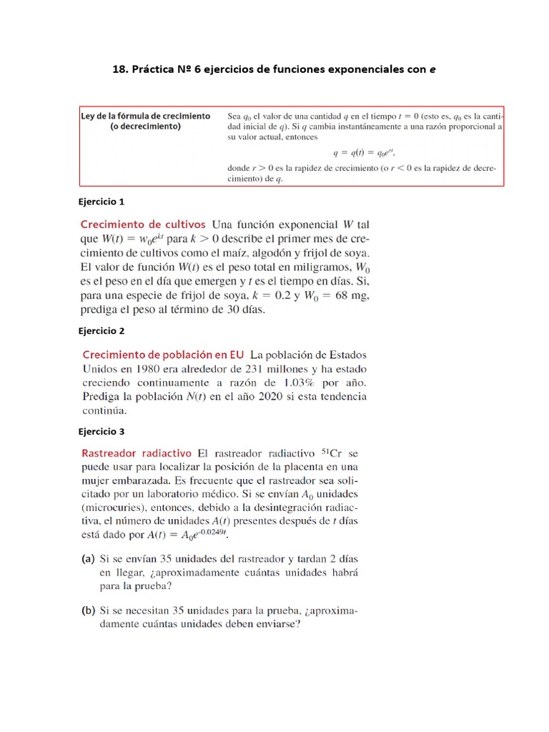 Práctica #6 (Funciones Con Euler) | PDF