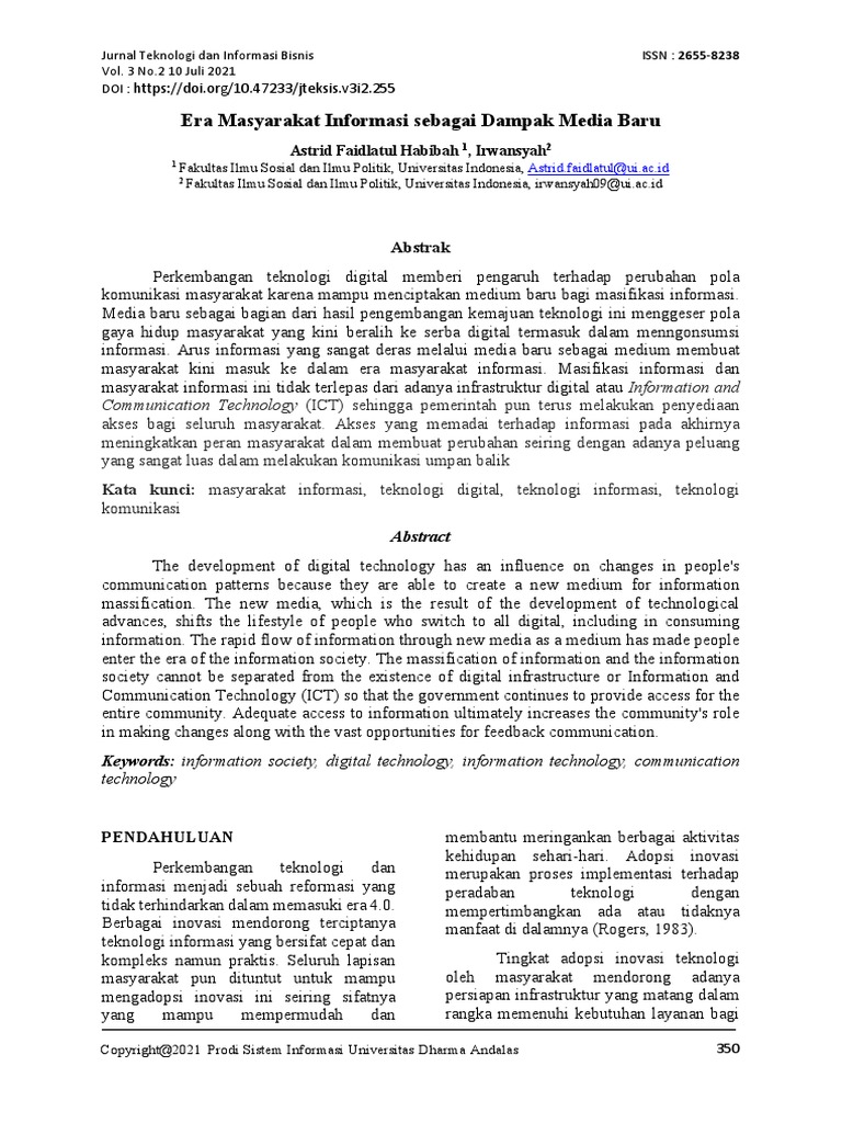 255-Article Text-836-1-10-20210711 | PDF | Komputer