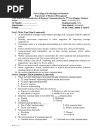 Communicative English Skills Final Exam | PDF