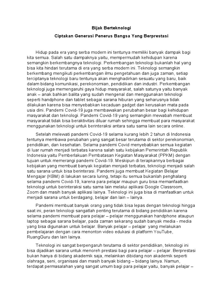 Bijak Berteknologi | PDF