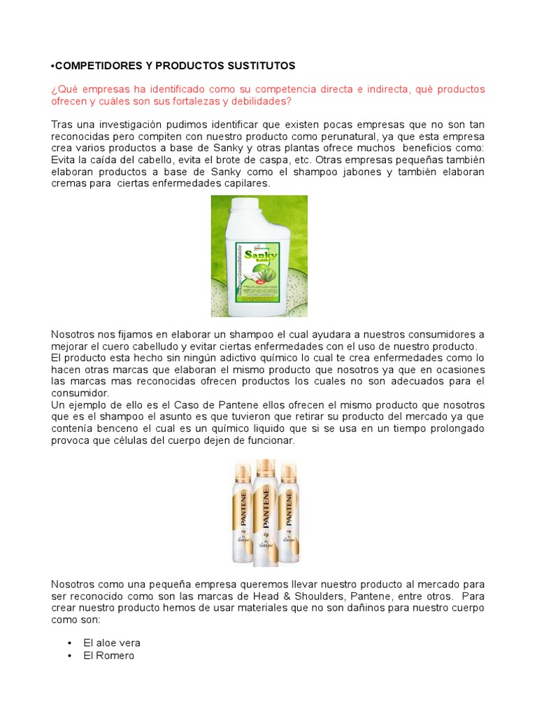 ¿Qué Empresas Ha Identificado Como Su Competencia Directa e Indirecta ...