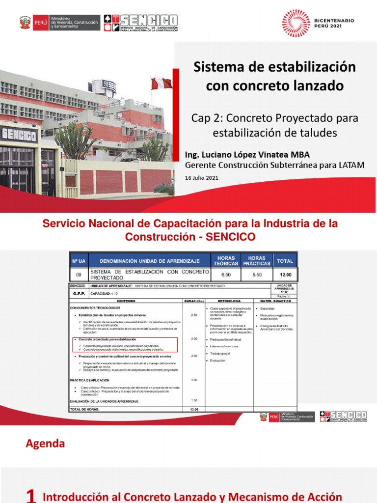 Sistema de Estabilizacion Con Concreto Proyectado - Cap 2 Concreto ...