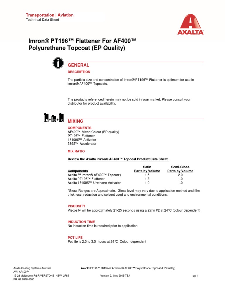 Flattener For AF400 EN - AU AVI PT196 For AF400 | PDF | Industrial ...