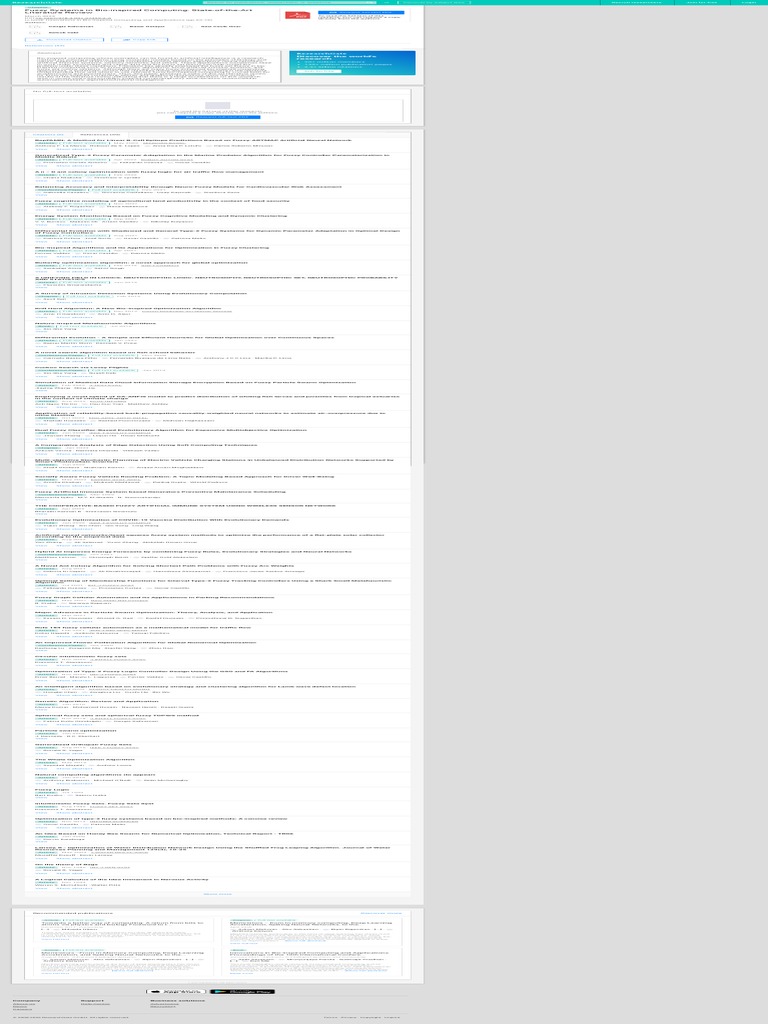 Fuzzy Systems in Bio-Inspired Computing - State-of-the-Art Literature Review | PDF | Deep ...