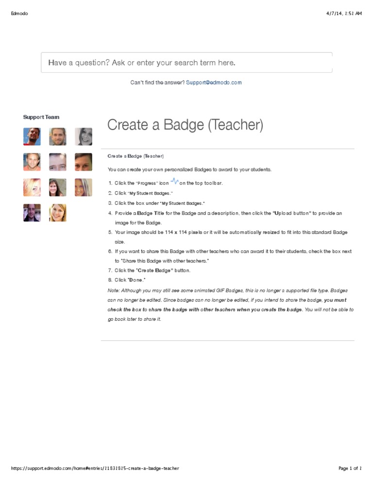 Edmodo Creating Badges For Students | PDF | Software Development ...