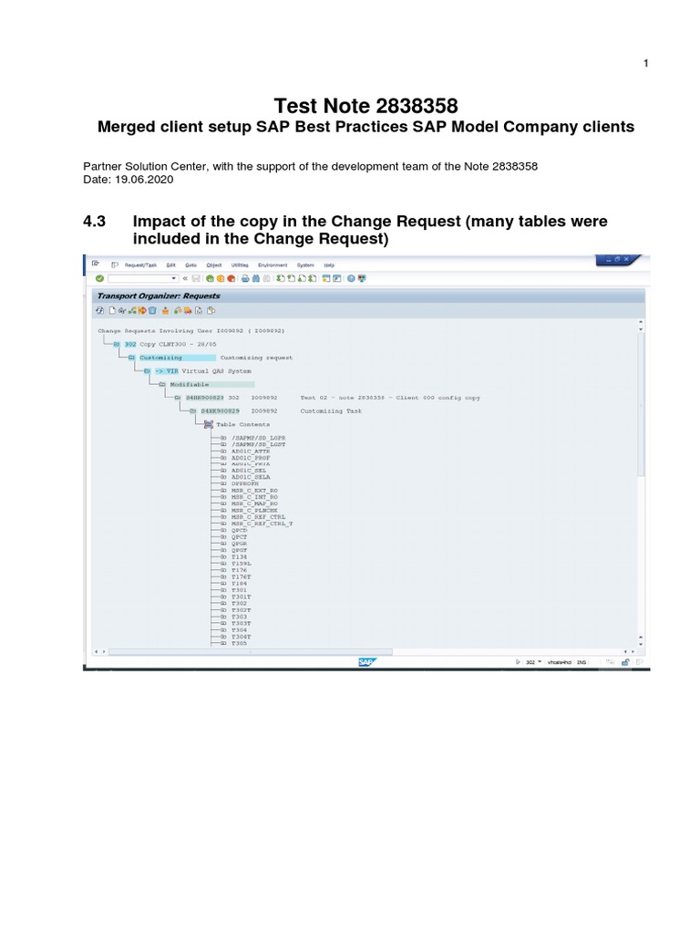 SAP Client Configuration Copy Analysis | PDF | Computer Engineering ...