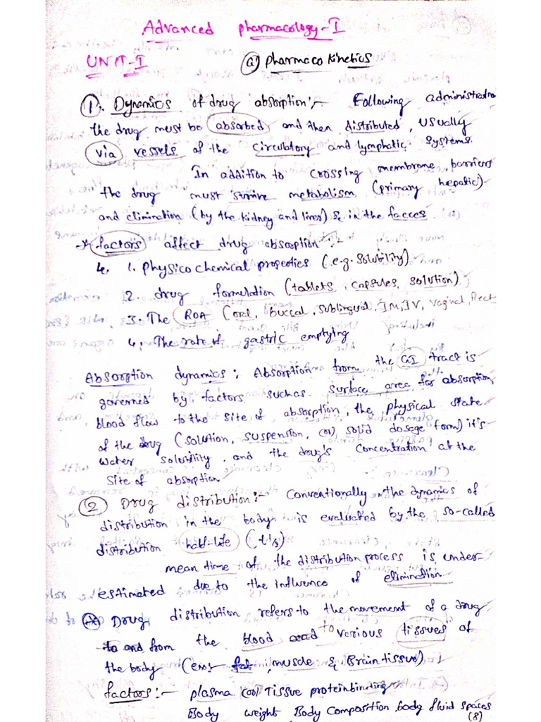 Advanced Pharmacology-1 | PDF