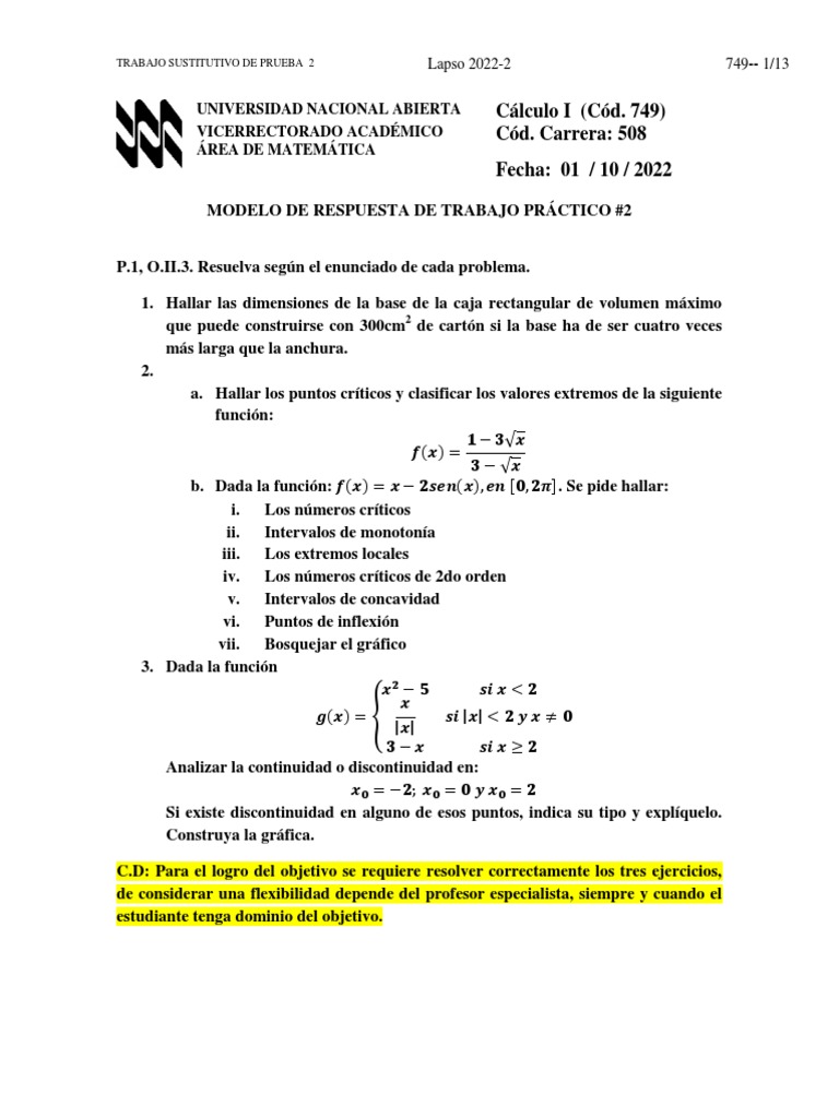 M749 TSP2 - 2022 2 | PDF | Asíntota | Ecuaciones