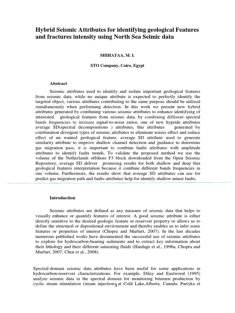 Hybrid Seismic 1679255501 Pdf Spectral Density Reflection Seismology