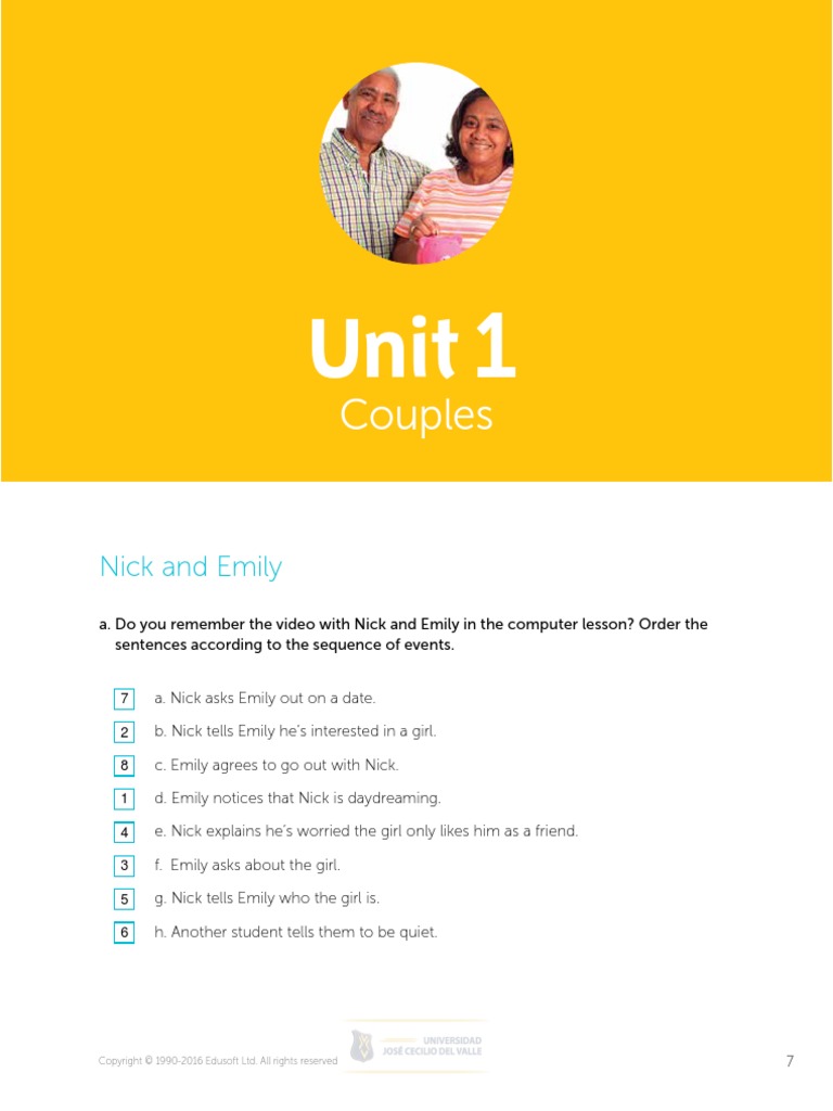 Intermediate 3 Workbook Unit 1 | PDF