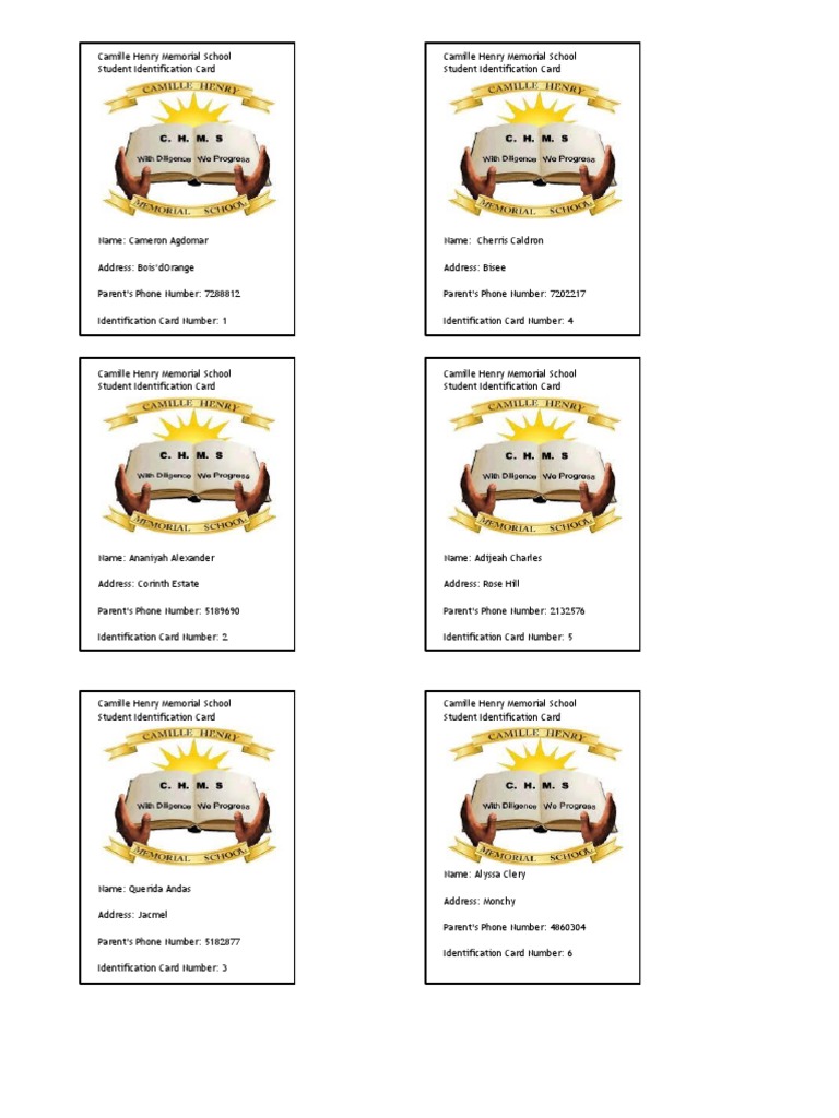 Id Card Template Complete | PDF | Access Control | Authentication