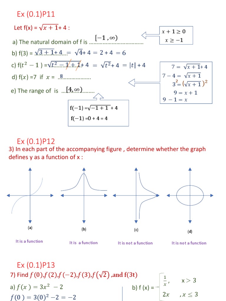 0.1 حل الواجب . | PDF | Function (Mathematics) | Analysis