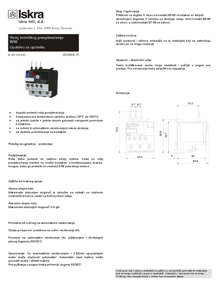 Navodilo BR6 - Srpska Verzija | PDF