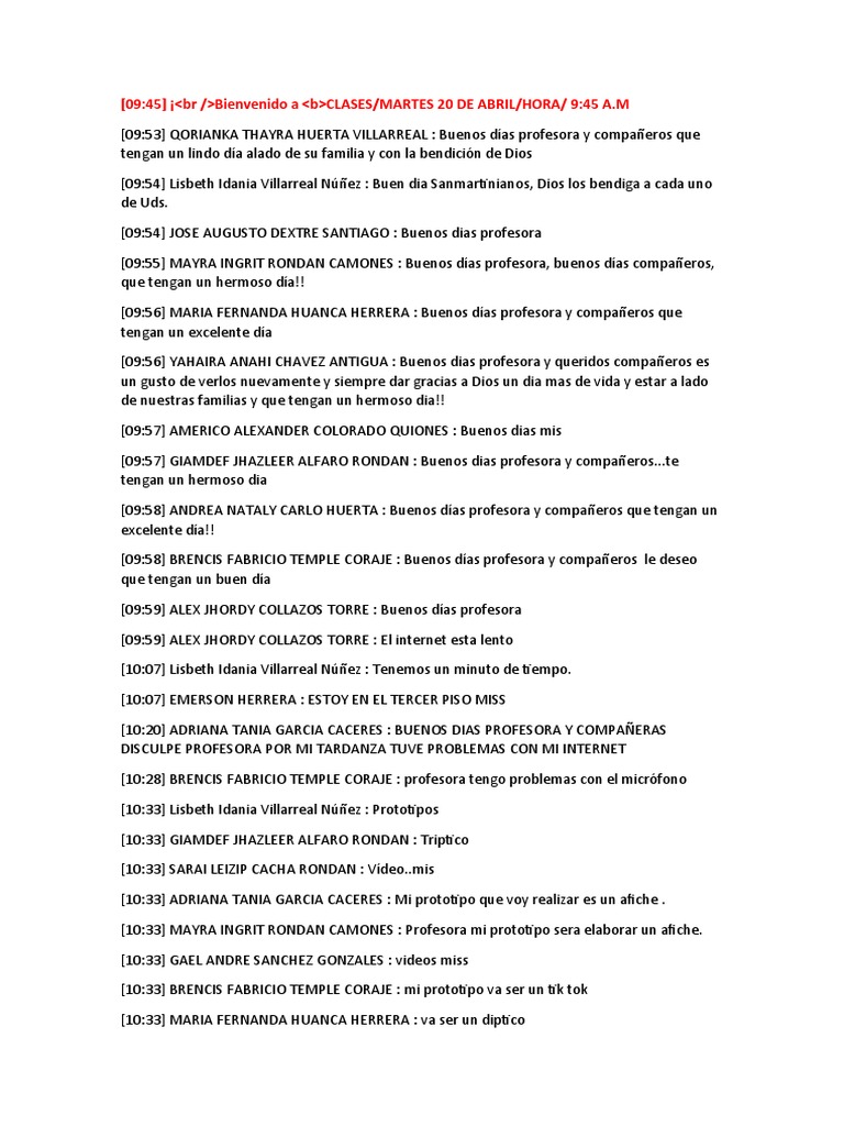 Evidencia 20 Abril 3ro A Y B | PDF