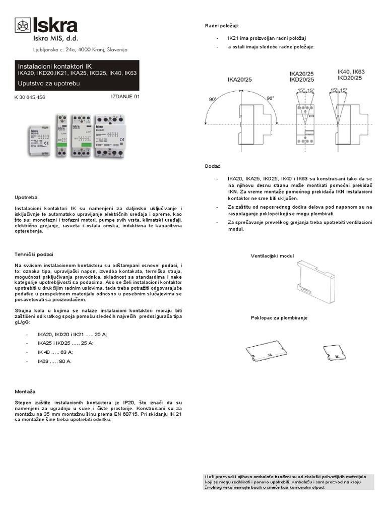 Navodilo IK - Srpska Verzija | PDF