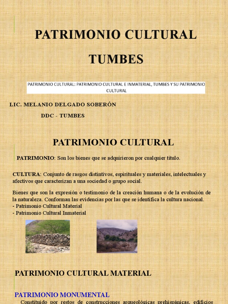 Patrimonio Cultural - 2022 | PDF | Patrimonio cultural | Bienes (Ley)
