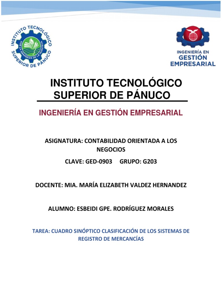 Instituto Tecnológico Superior de Pánuco: Ingeniería en Gestión ...