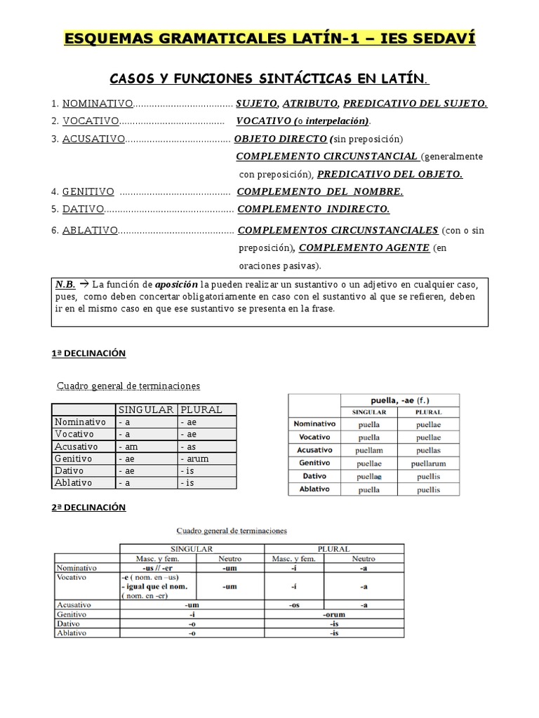 Gramatica Latin | PDF