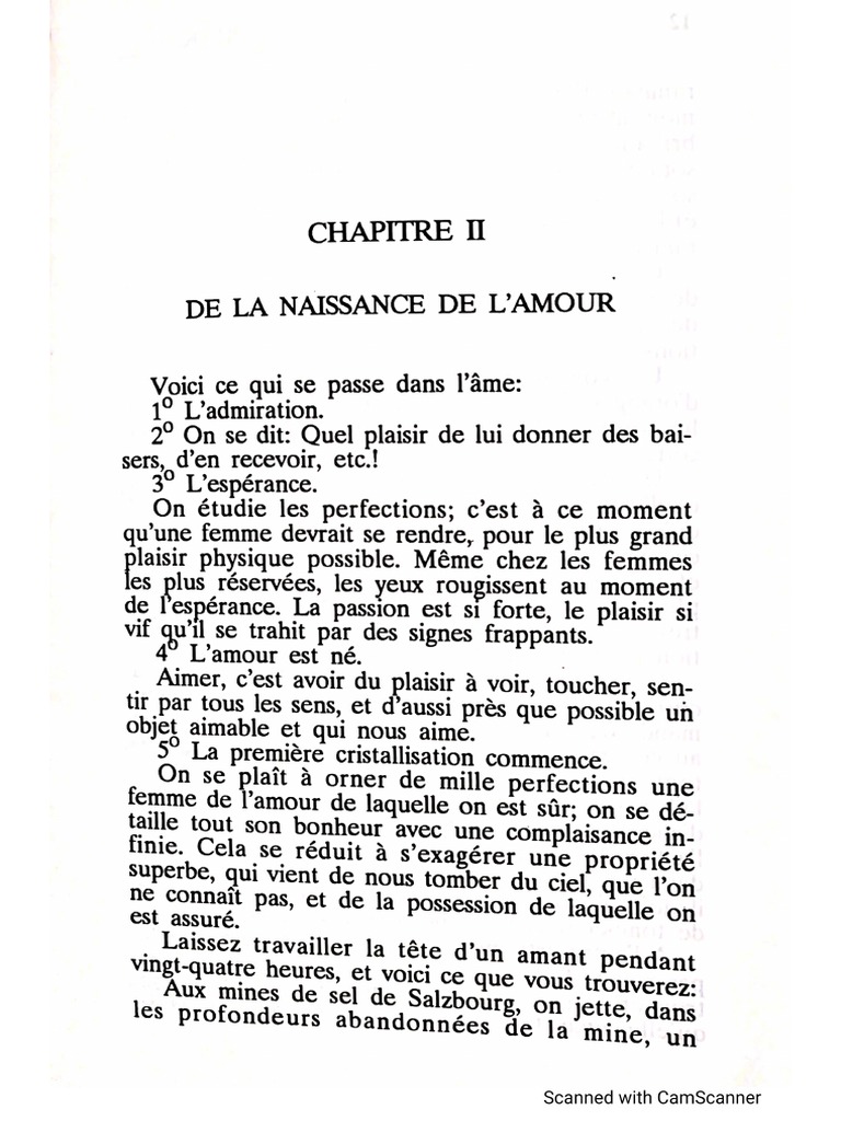 De L'amour, Stendhal | PDF
