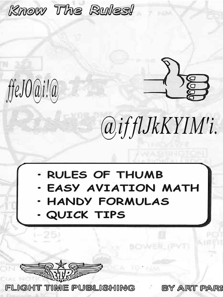 Pilots Rules of Thumb - Compress | PDF | Aviation | Aerospace