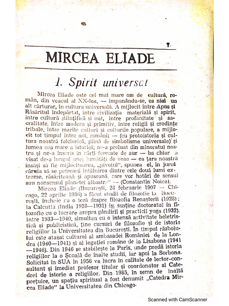 M. Eliade, Maitreyi (Comentariu) | PDF