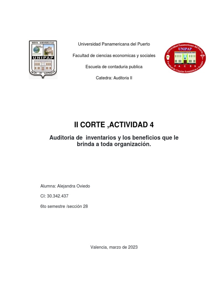 Beneficios de Auditar Los Inventarios | PDF | Inventario | Auditoría
