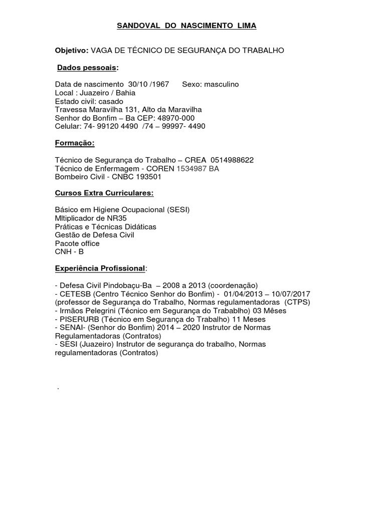 Curriculum Sandoval 3 | PDF