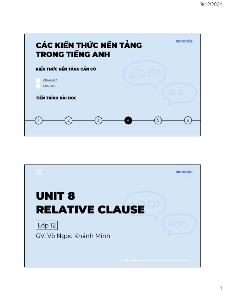 Unit 8 - Grammar | PDF | Linguistics | Syntax