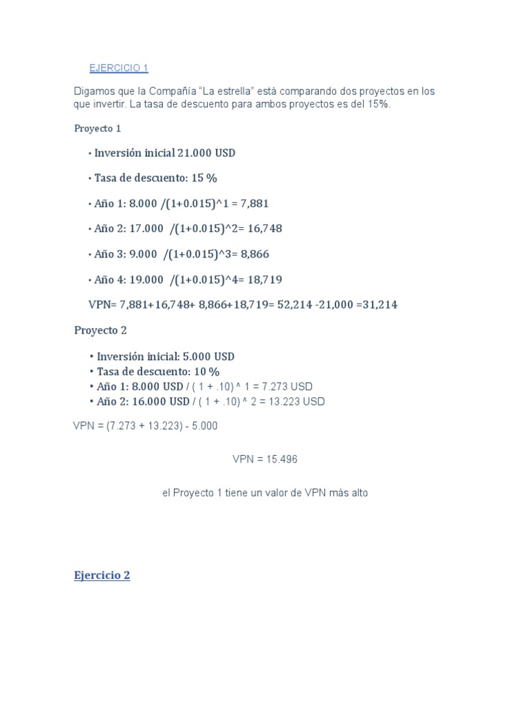 Ejercicio 2 | PDF | Inversiones | Banca de inversión