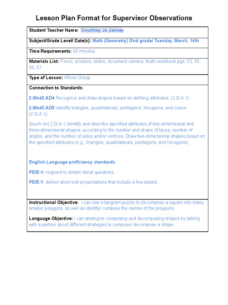Math Observation | PDF | Shape | Geometric Shapes