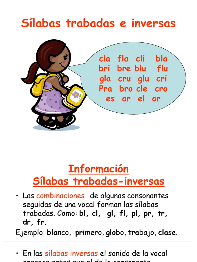 Lecturas con Sílabas Trabadas | PDF