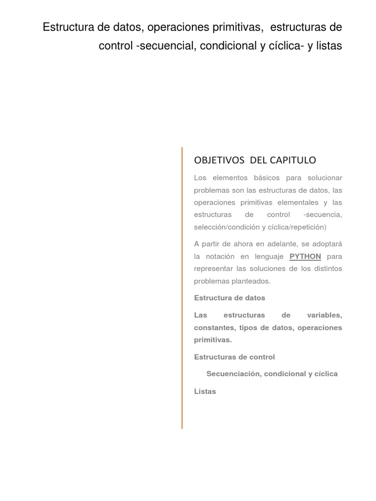 Apunte Secuencia - Condicional - Listas | PDF | Python (lenguaje de programación) | Algoritmos