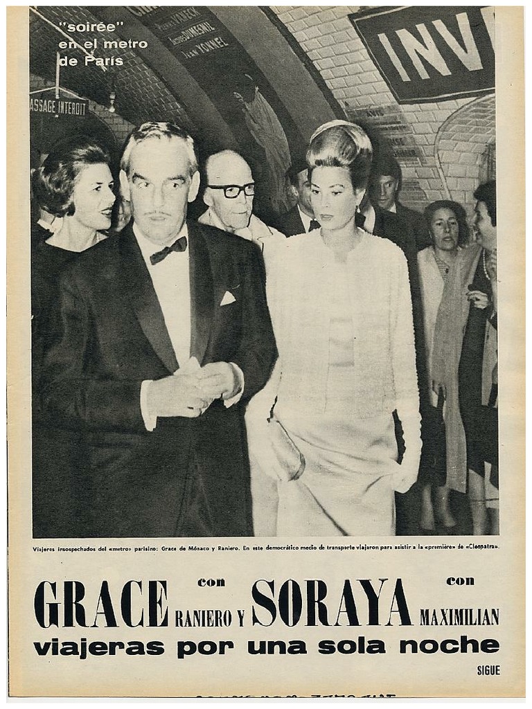 Grace Con Rainiero y Soraya Con Maximilian Viajeras Por Una Sola Noche ...