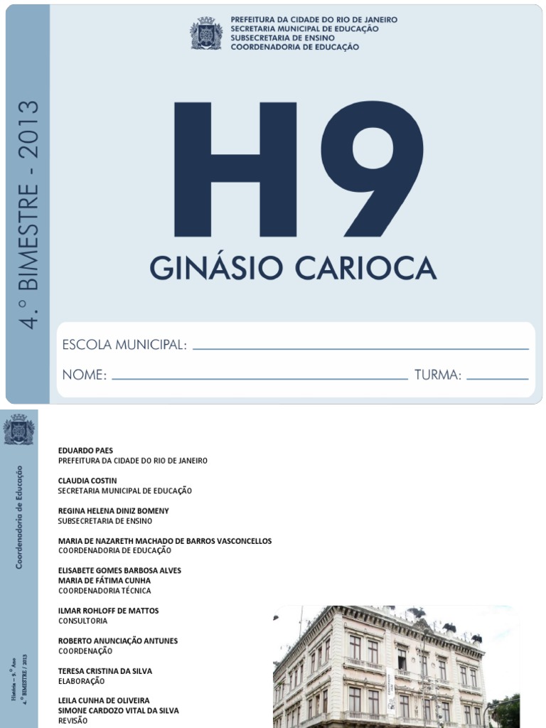 H9 4bim Aluno 2013 | PDF | Brasil | Democracia