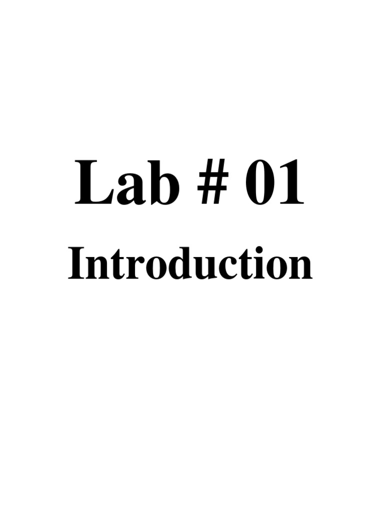 LabManual2016 01 | PDF | Programming | Computer Program