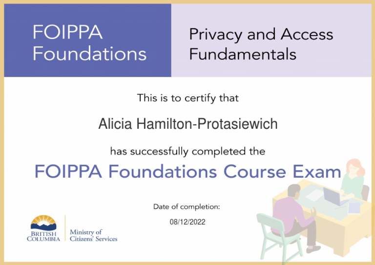 Foippa Foundations Certificate 1 | PDF