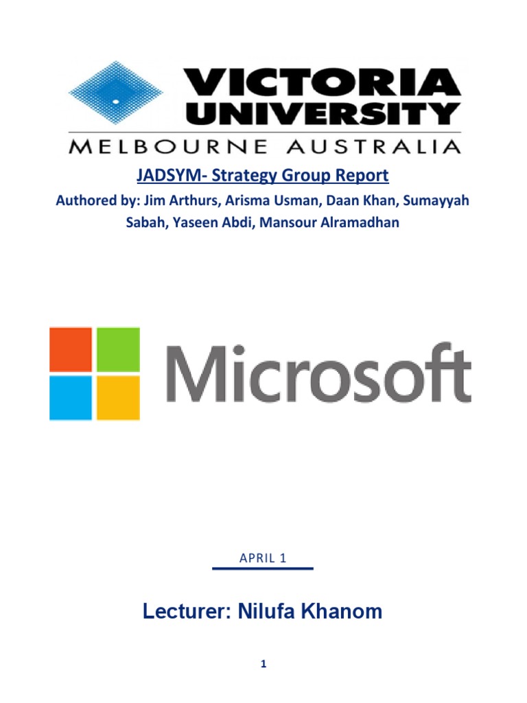 Microsoft Strategy Analysis | PDF | Microsoft | Tablet Computer