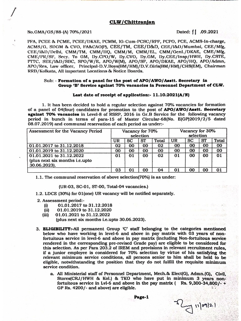 APO Notification | PDF