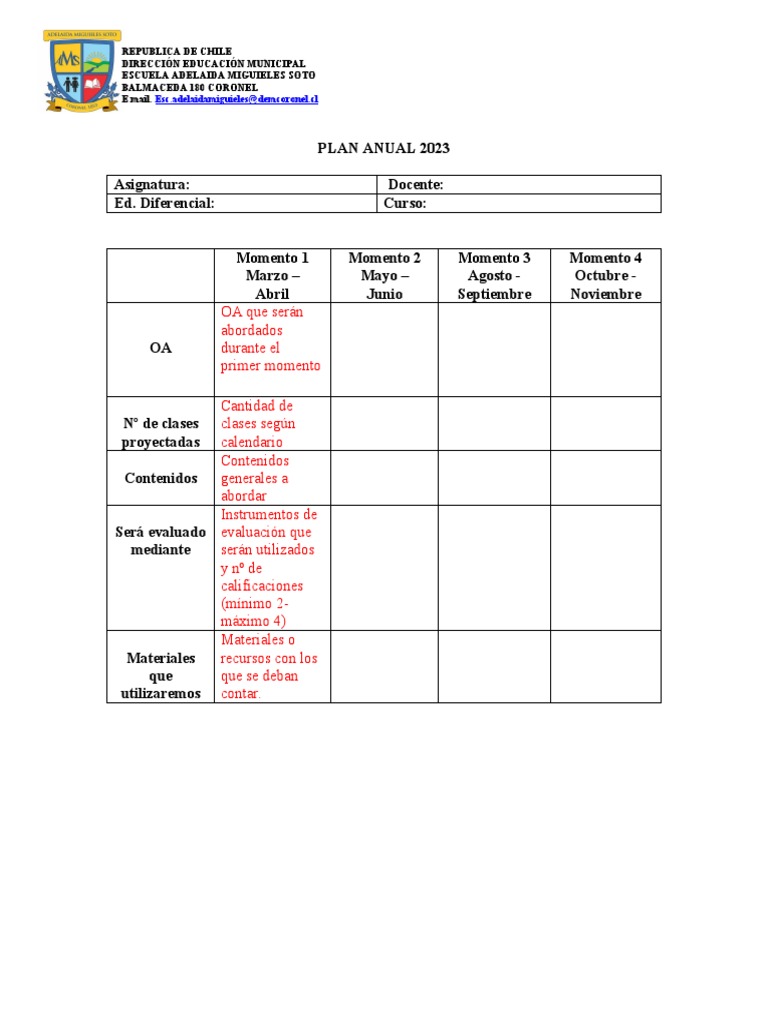 Plan Anual 2023 Pdf 3701