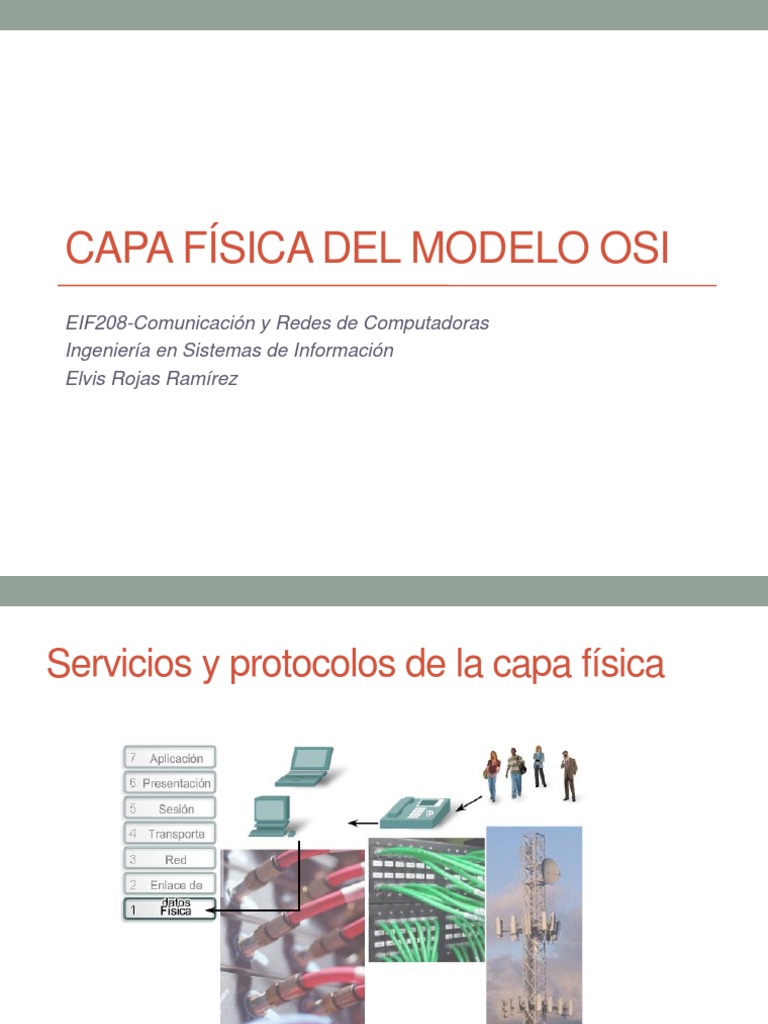 Capa Física Del Modelo Osi | PDF | Red de computadoras | Tecnología de ...