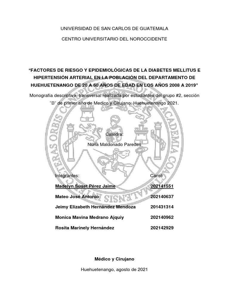 Monografia Diabetes Mellits e Hipertension Arterial | PDF | Diabetes ...