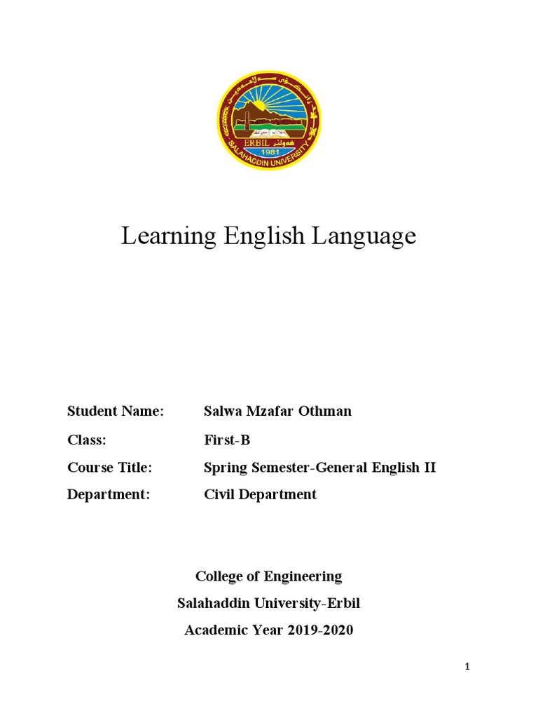 Learning English | PDF | English Language | Learning