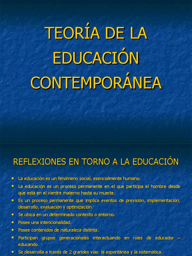 Teoria De La Educacion Pdf Evaluación Aprendizaje
