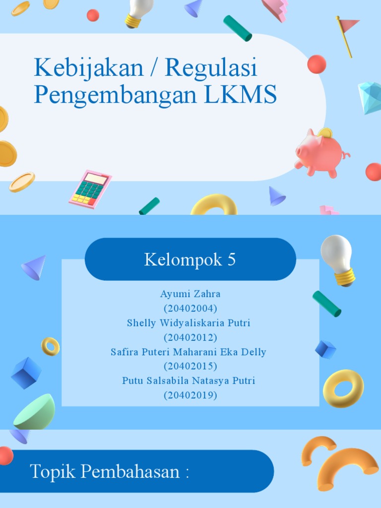 Kebijakan / Regulasi Pengembangan LKMS | PDF