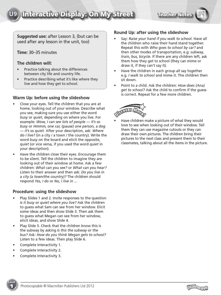 Interactive Display: Unit 9 | PDF | Language Arts & Discipline